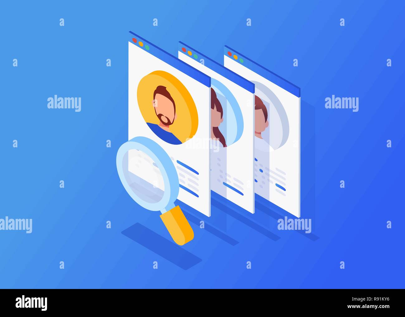 Empty vacant person Stock Vector Images - Alamy