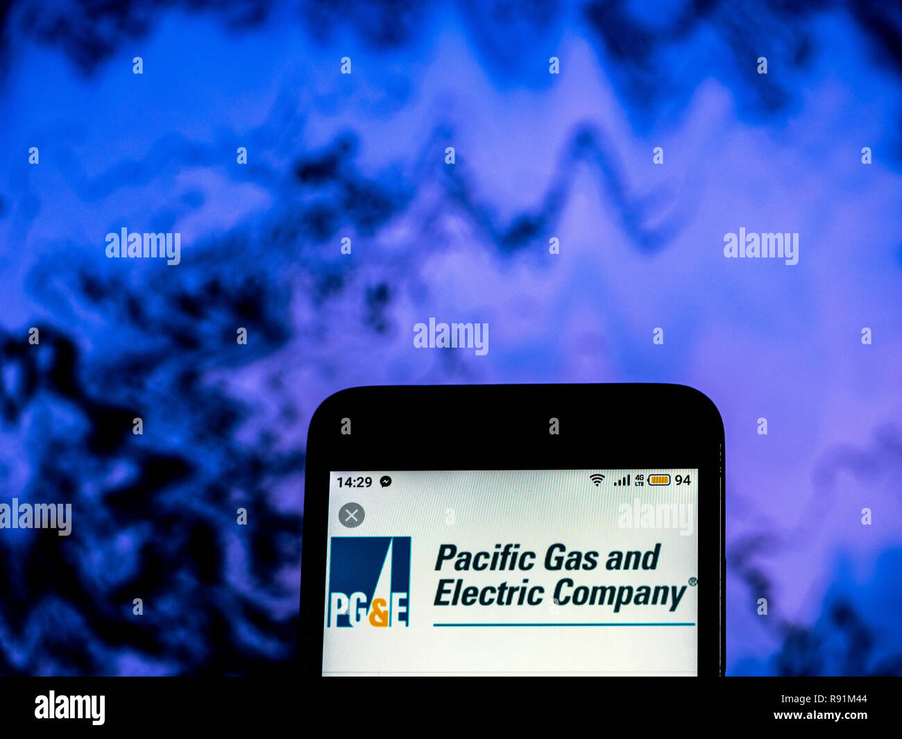 Pacific Gas and Electric Company Natural gas company logo seen ...