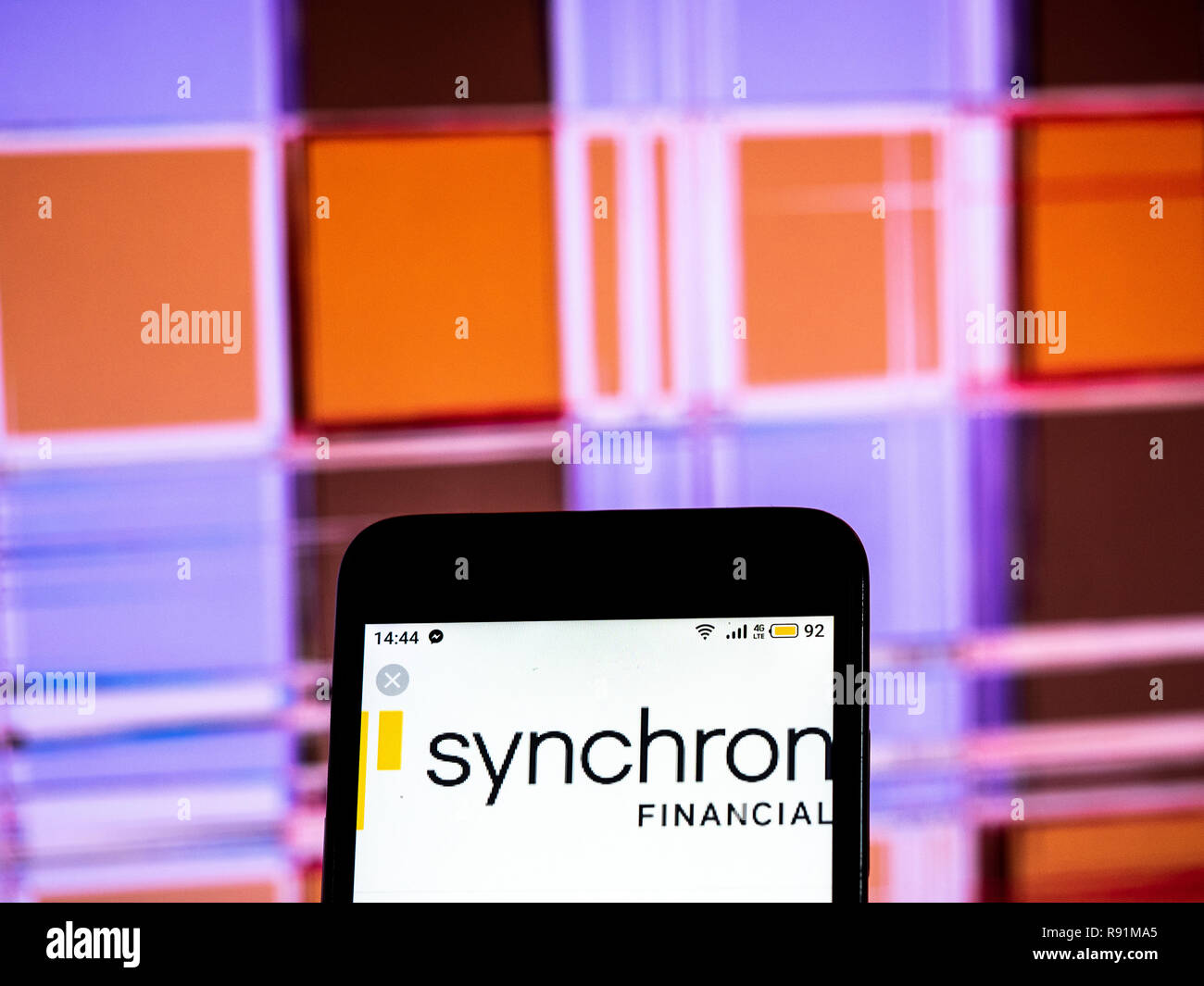 Synchrony Bank logo seen displayed on smart phone Stock Photo - Alamy