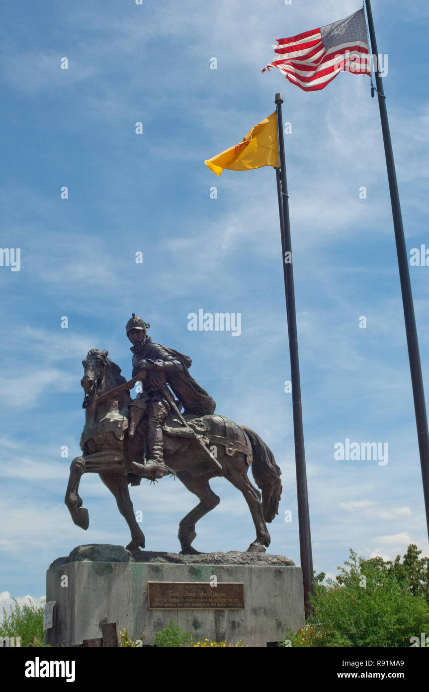 Don Juan de Onate Memorial in New Mexico, which he colonized for Spain ...