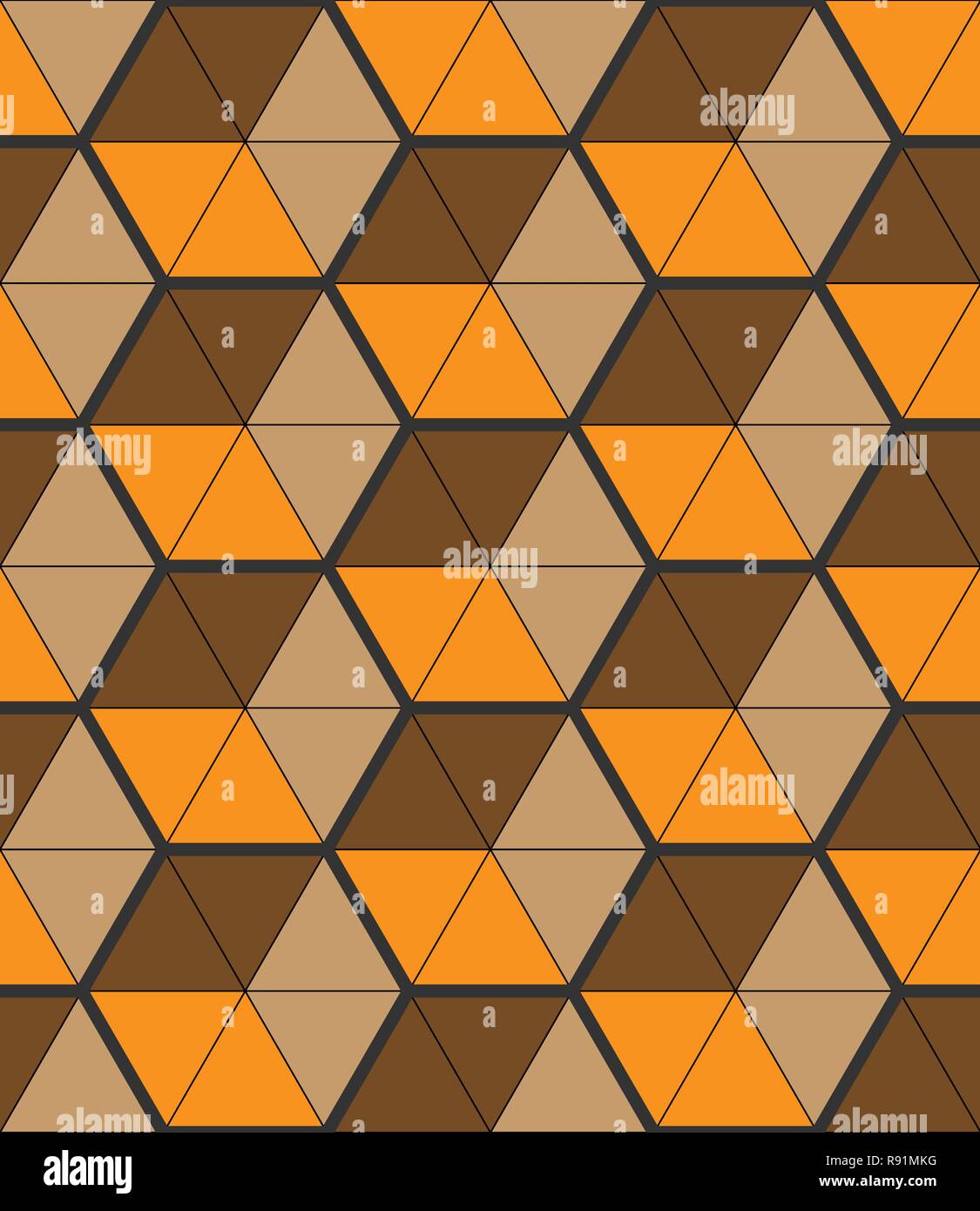Stylish background with small triangular shapes, hexagonal grid Stock ...