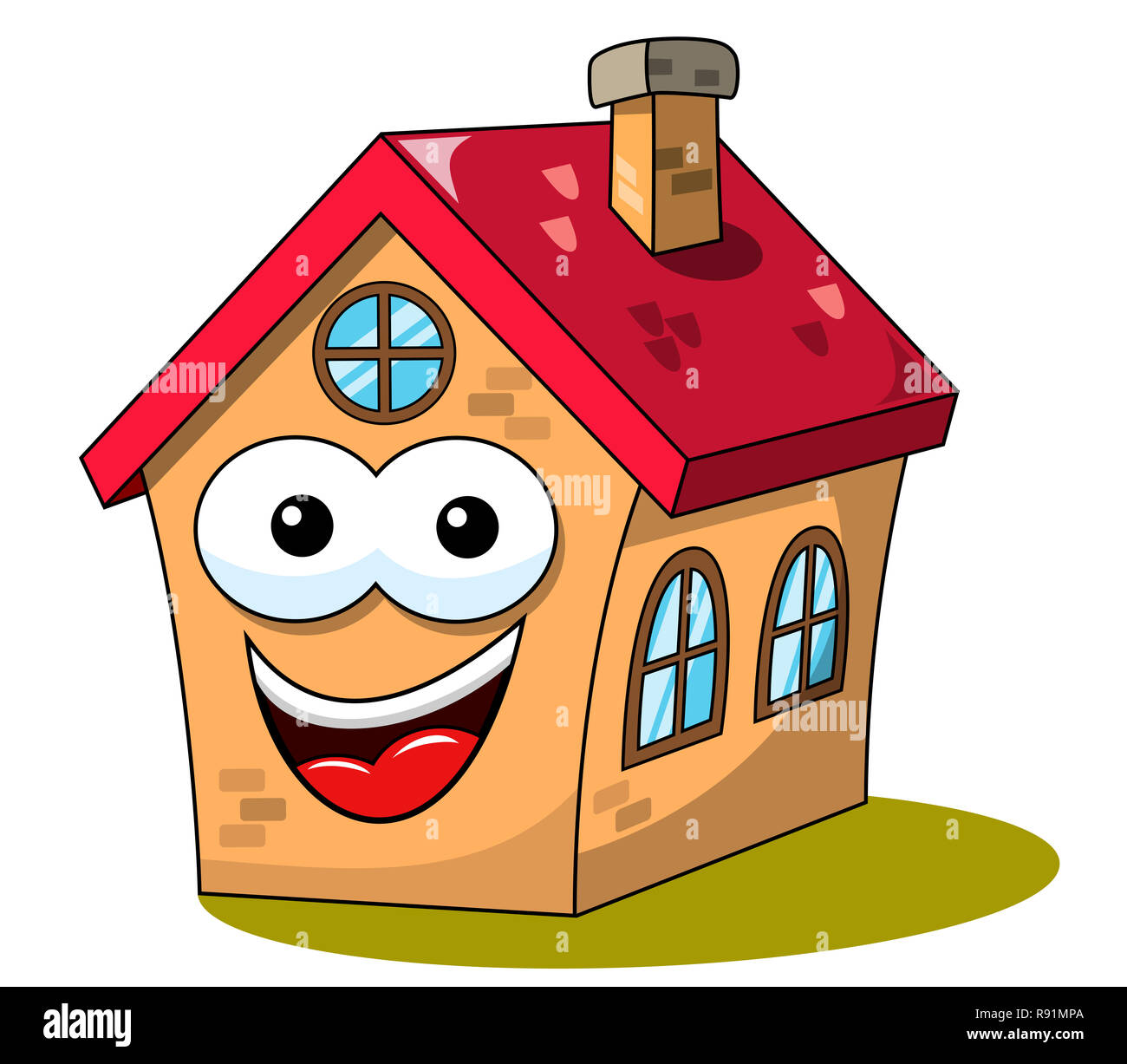 Home cartoon hi-res stock photography and images - Alamy