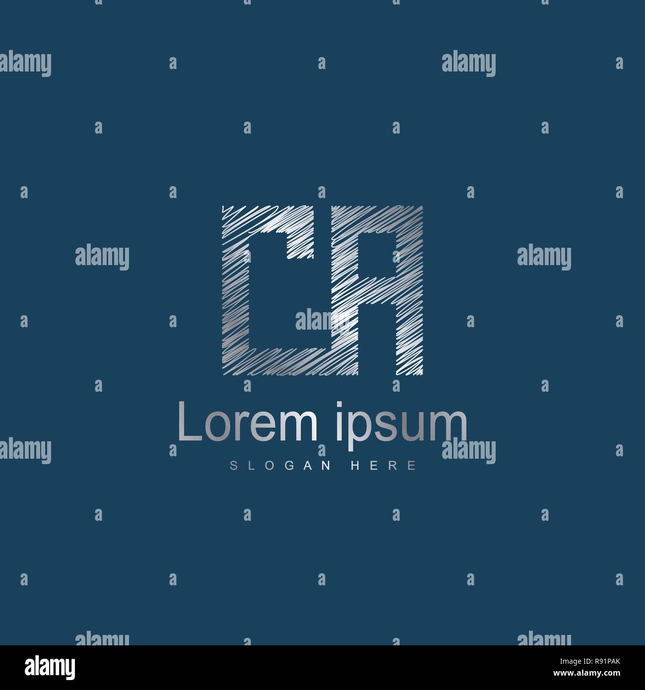 Initial Letter CA logo Template Vector Design Stock Vector Image & Art ...