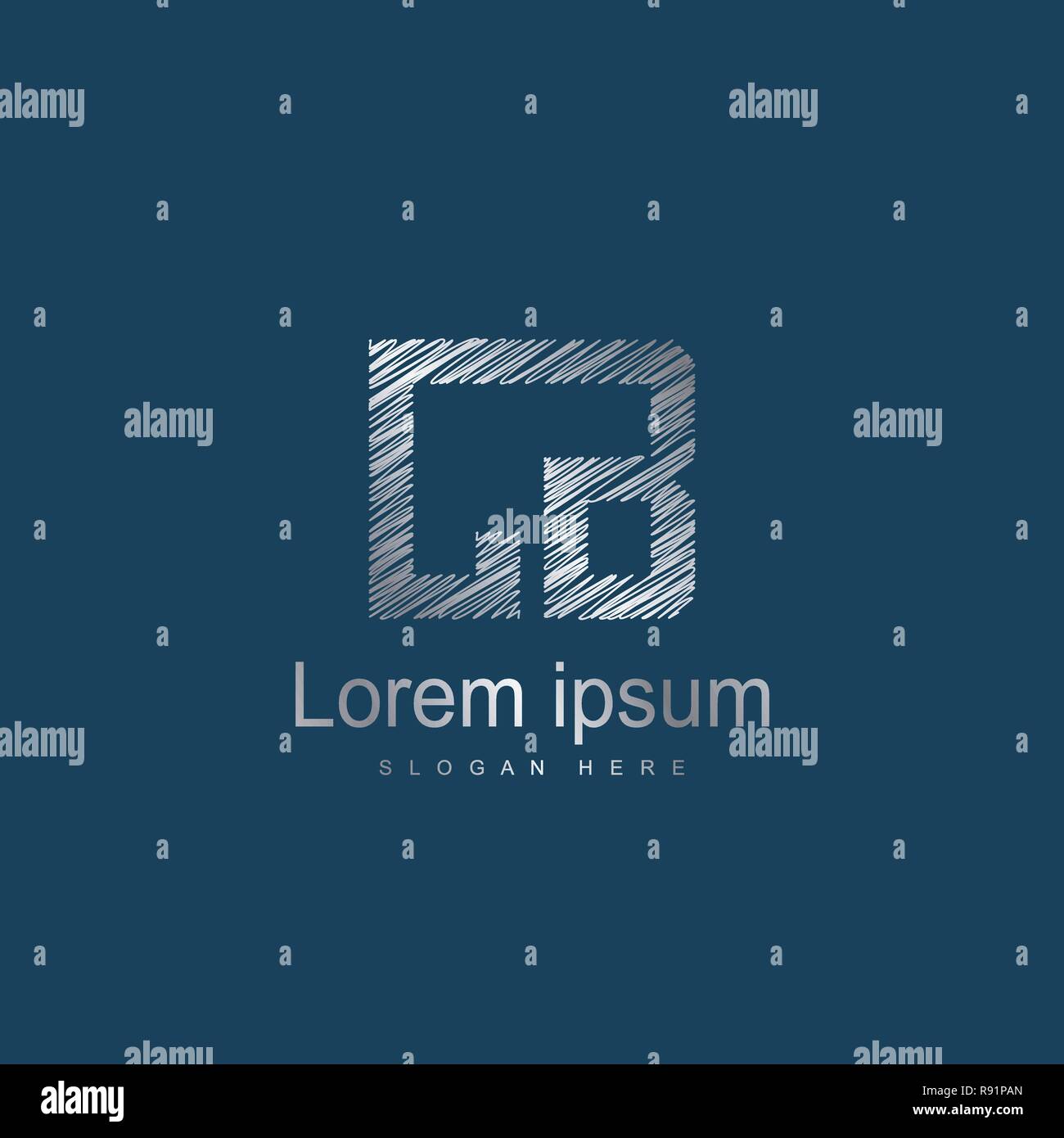 Initial Letter CB logo Template Vector Design Stock Vector Image & Art ...