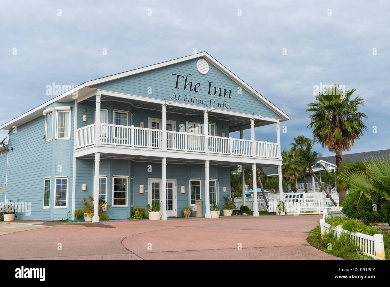 The Inn at Harbor, a historic hotel at Fulton, Texas, USA Stock Photo ...