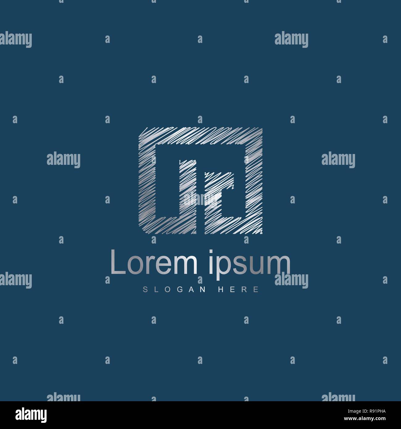 Initial Letter DG Logo Template Vector Design Stock Vector Image & Art ...