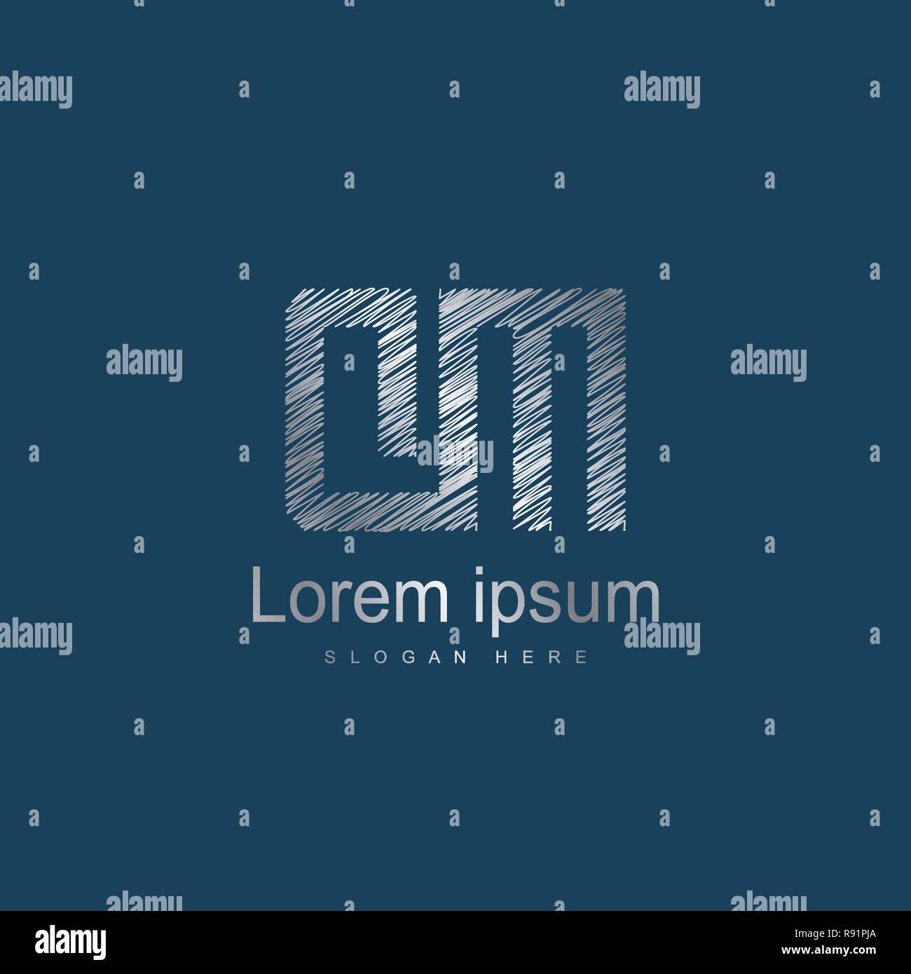 Initial Letter DM Logo Template Vector Design Stock Vector Image & Art - Alamy