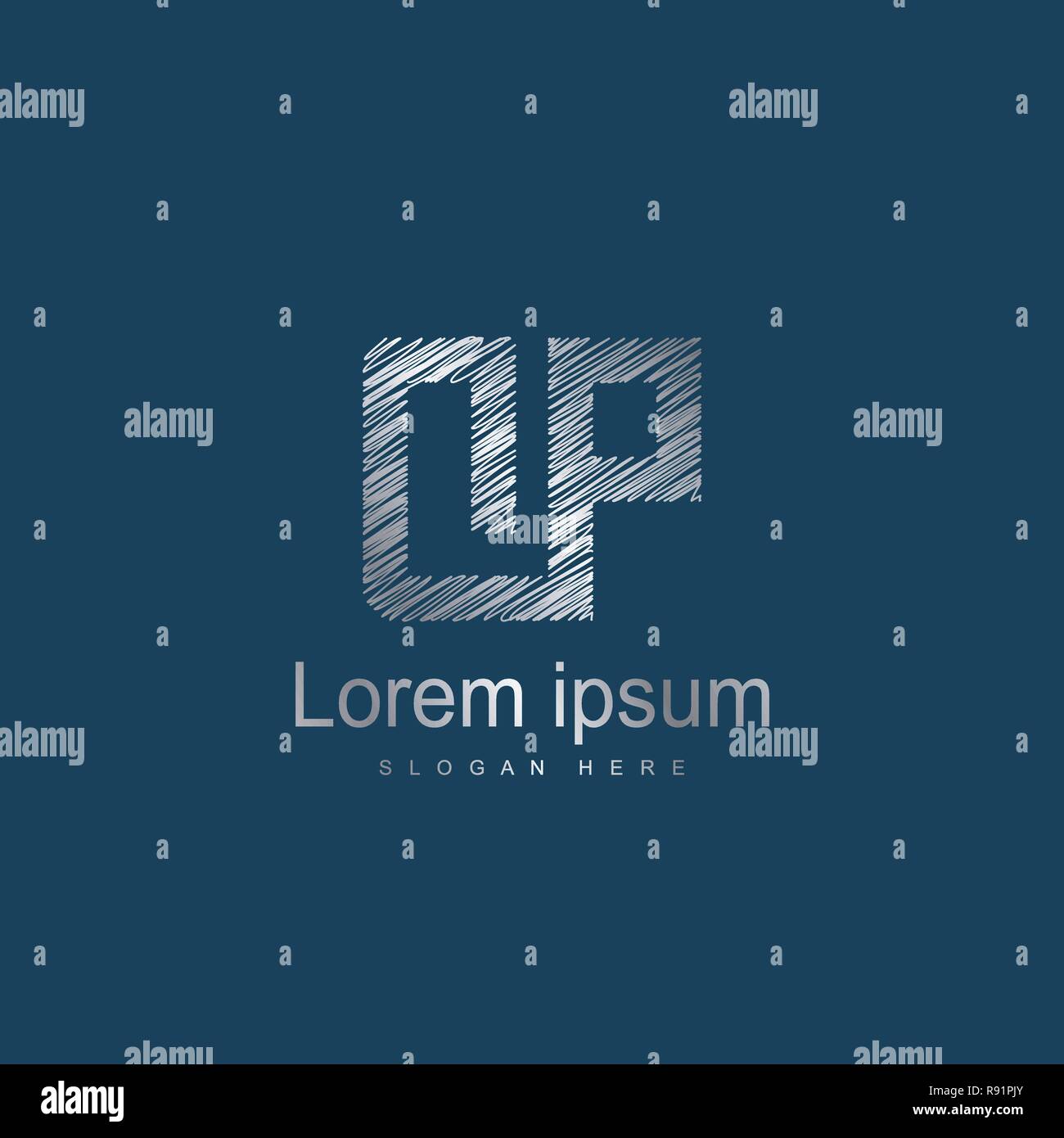 Initial Letter DP Logo Template Vector Design Stock Vector Image & Art ...