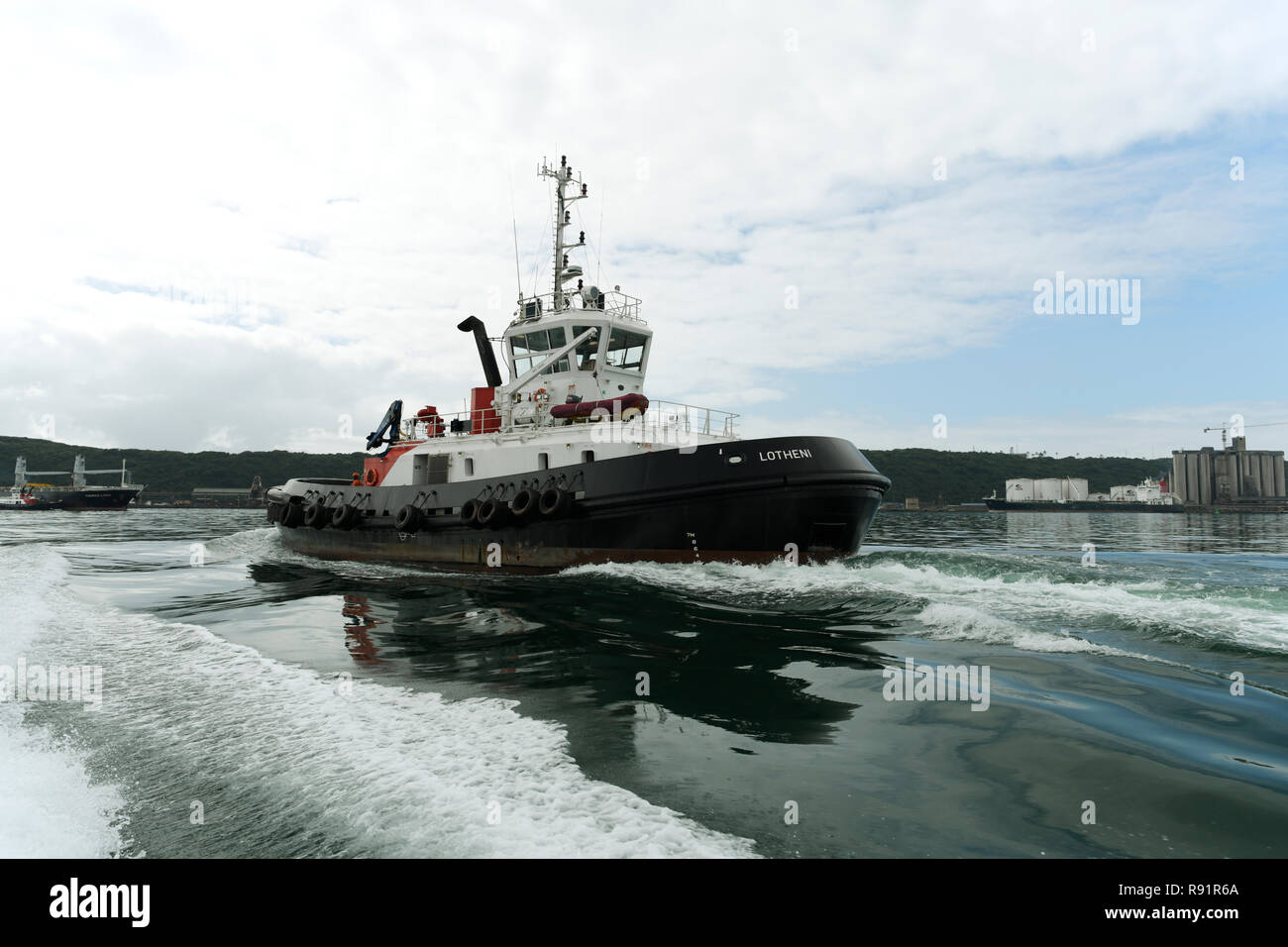 Global ports, Durban, KwaZulu-Natal,South Africa, tugboat Lotheni of ...
