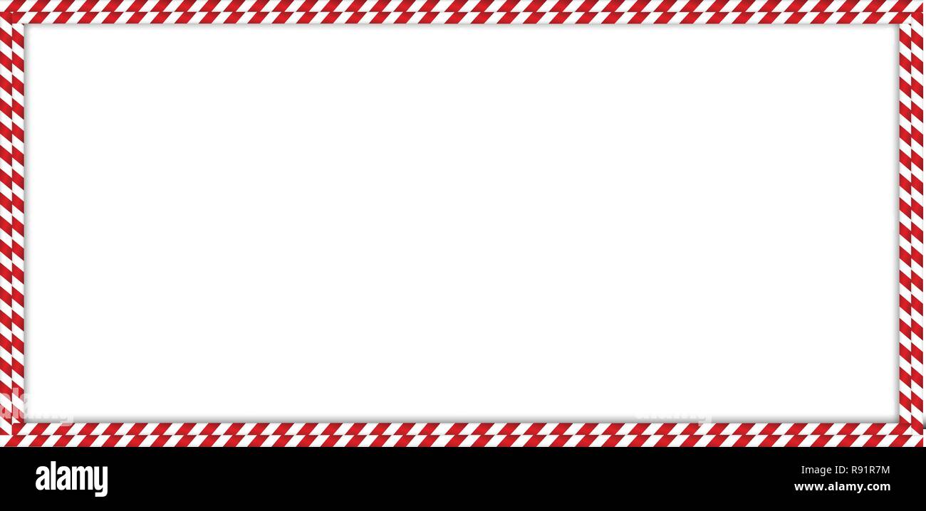 Candy Cane Stripe Border