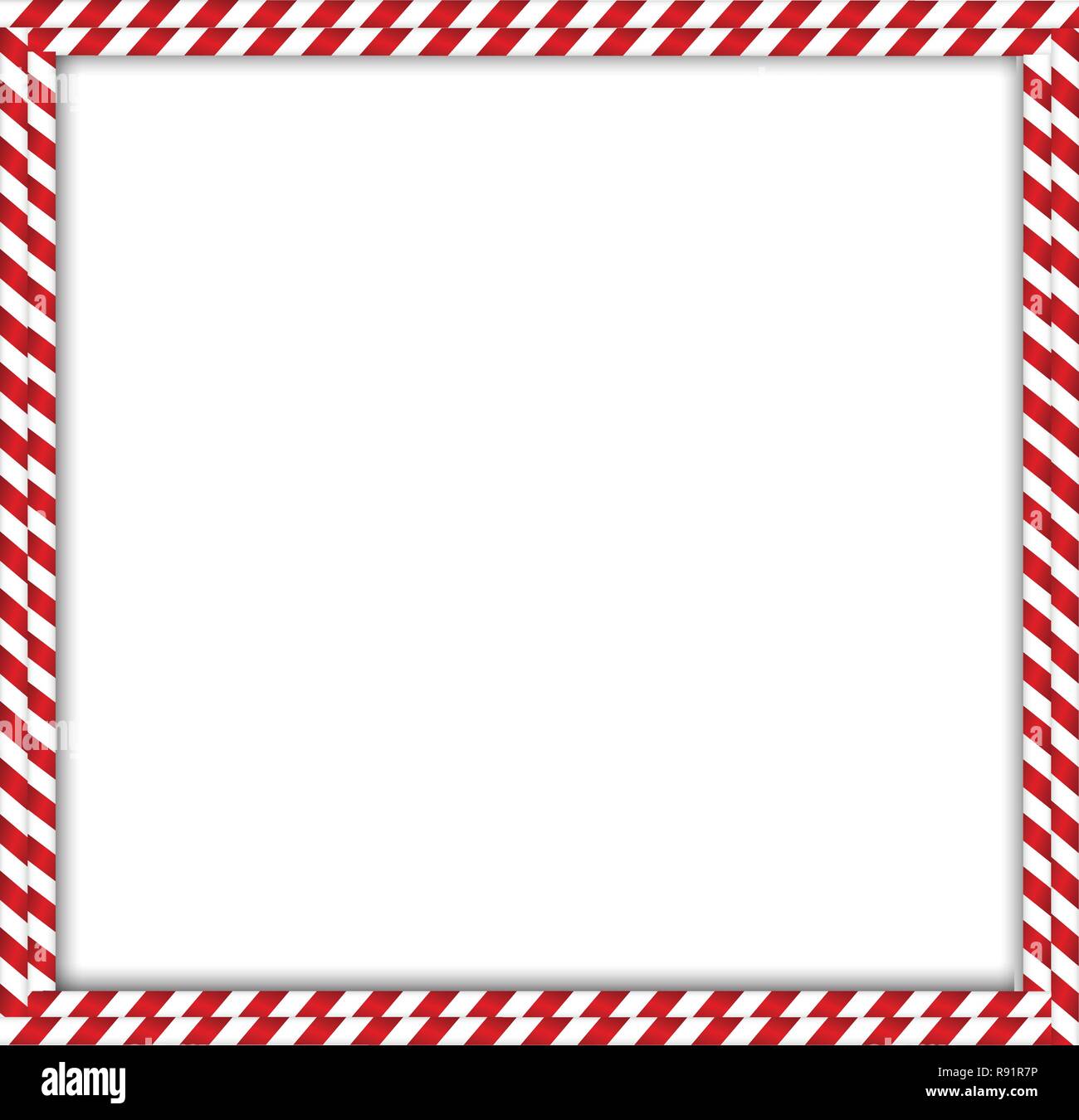 Candy Cane Stripe Border