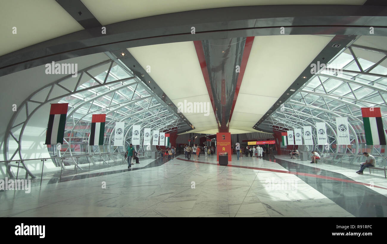 Entrance to the Ferrari World Abu Dhabi Stock Photo - Alamy