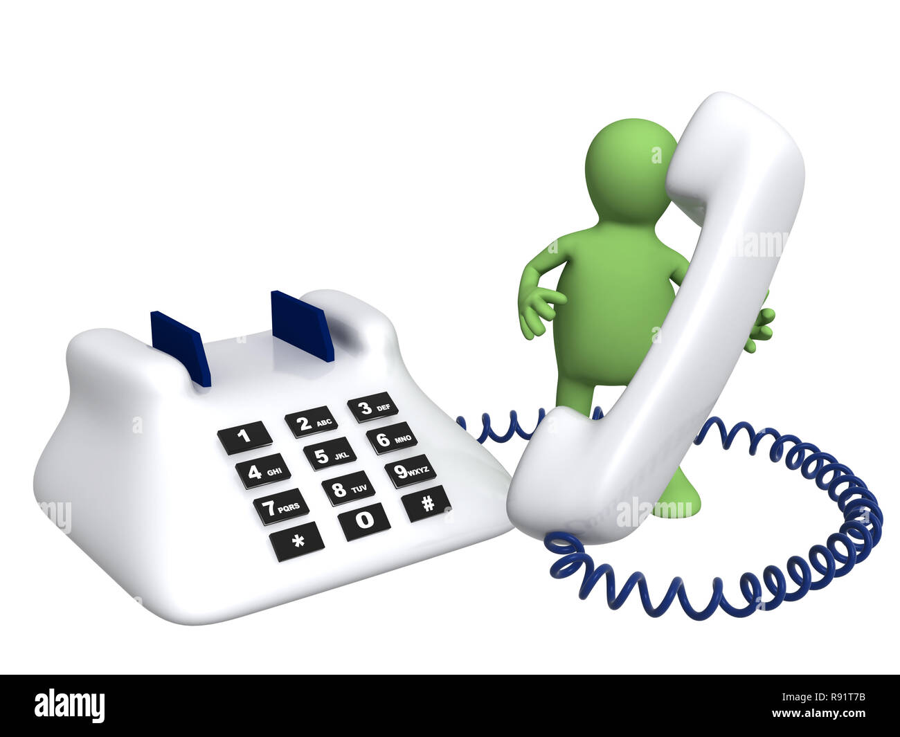 Cartoon ringing telephone hi-res stock photography and images - Alamy