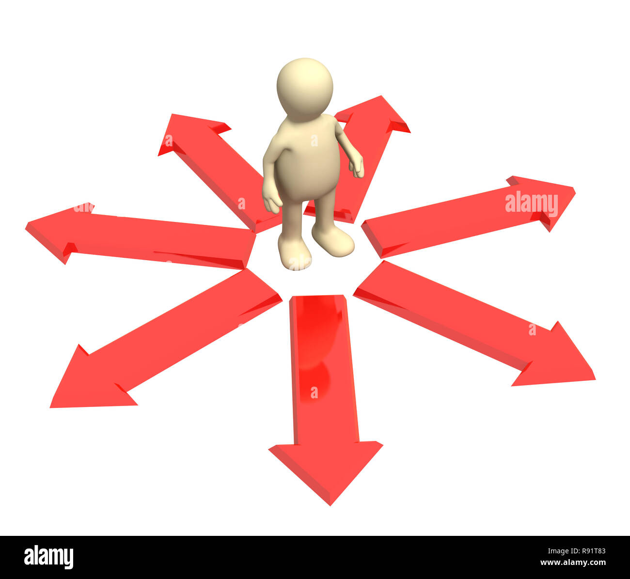 Choice conceptual image Cut Out Stock Images & Pictures - Alamy