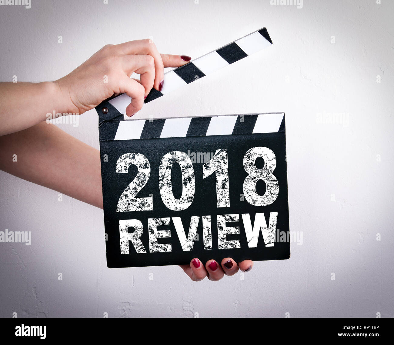 2018 review concept Stock Photo - Alamy