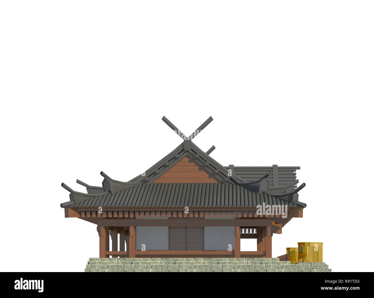 Old japanese building traditional roof hi-res stock photography and ...