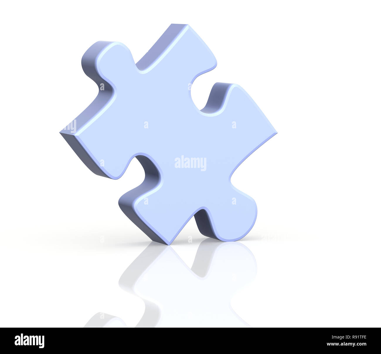Parts of a puzzle. Object over white Stock Photo - Alamy