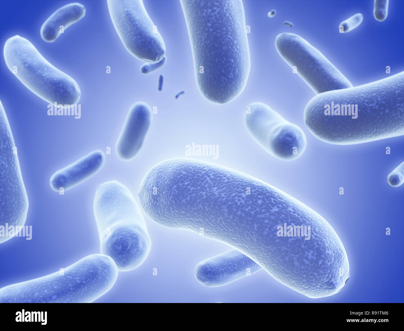 Colony of pathogen viruses - 3d render Stock Photo - Alamy
