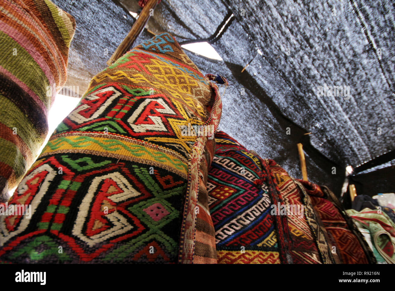 hand woven wool sack Stock Photo - Alamy