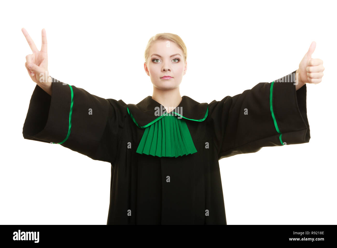 Law court or justice concept. woman lawyer attorney wearing classic ...