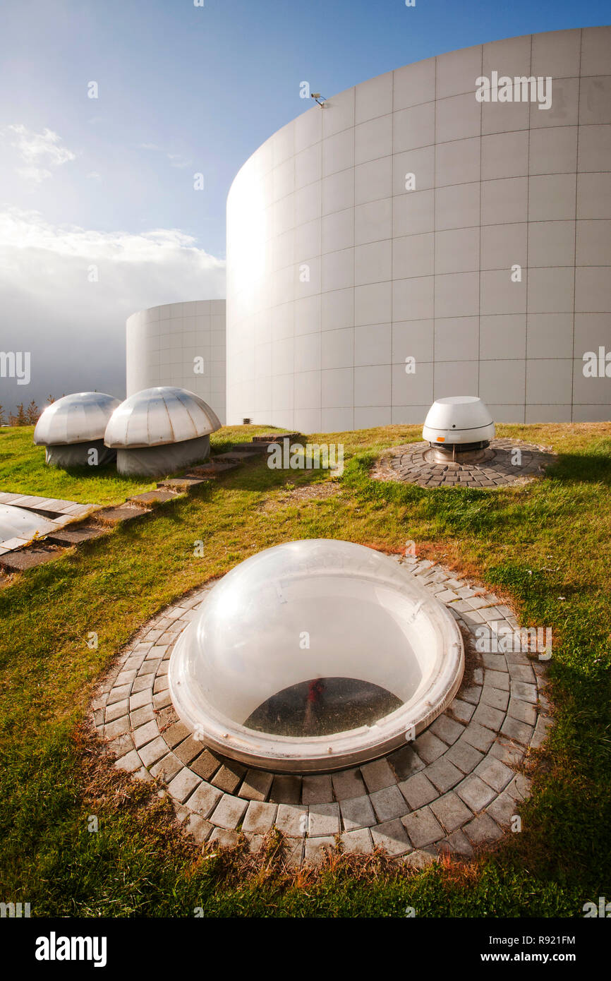 The Perlan building in Reykjavik, Iceland. The structure was designed ...