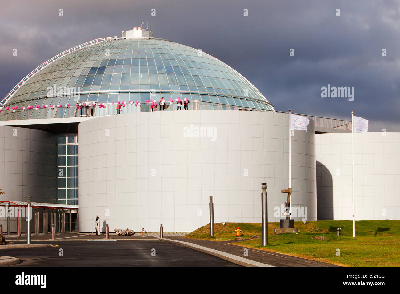The Perlan building in Reykjavik, Iceland. The structure was designed ...