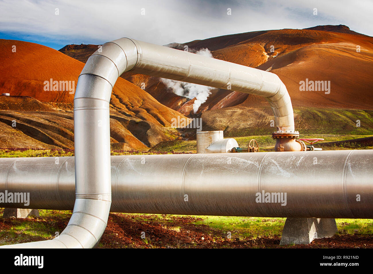 Krafla geothermal power station. Krafla has an installed capacity of 60 ...