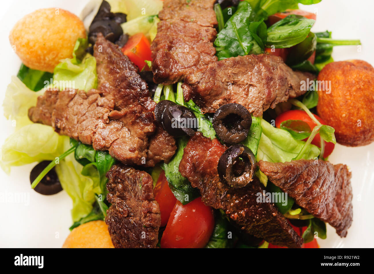 Close-up studio shot of restaurant food Stock Photo - Alamy