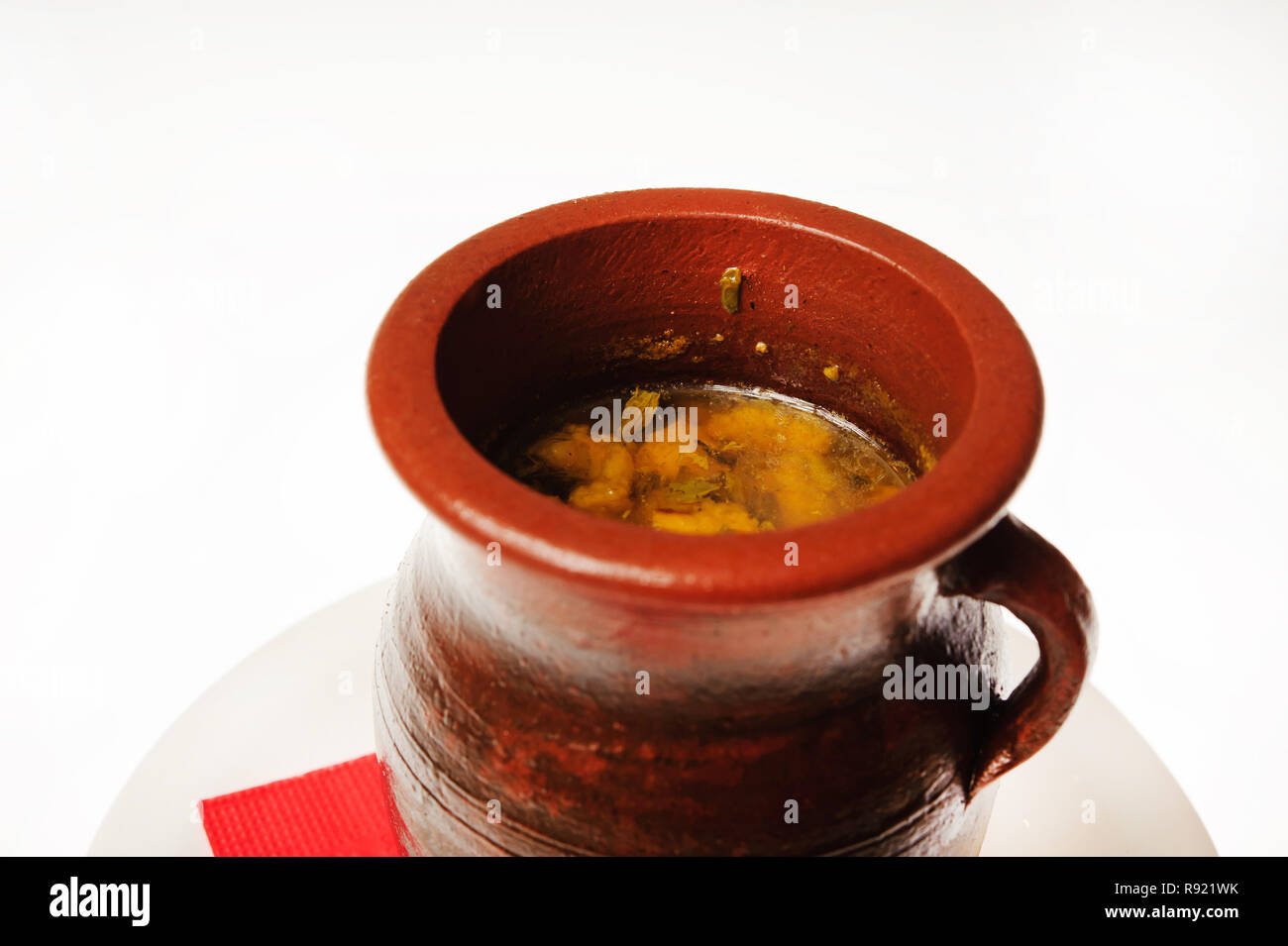 Studio shot of restaurant food, isolated on white background Stock ...