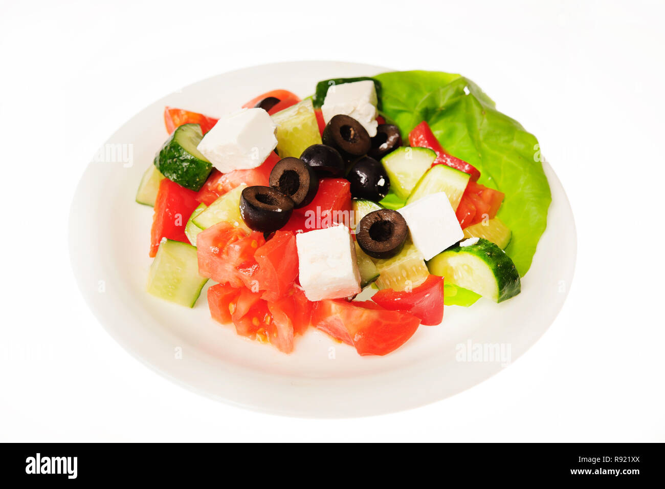 Studio shot of restaurant food, isolated on white background Stock ...