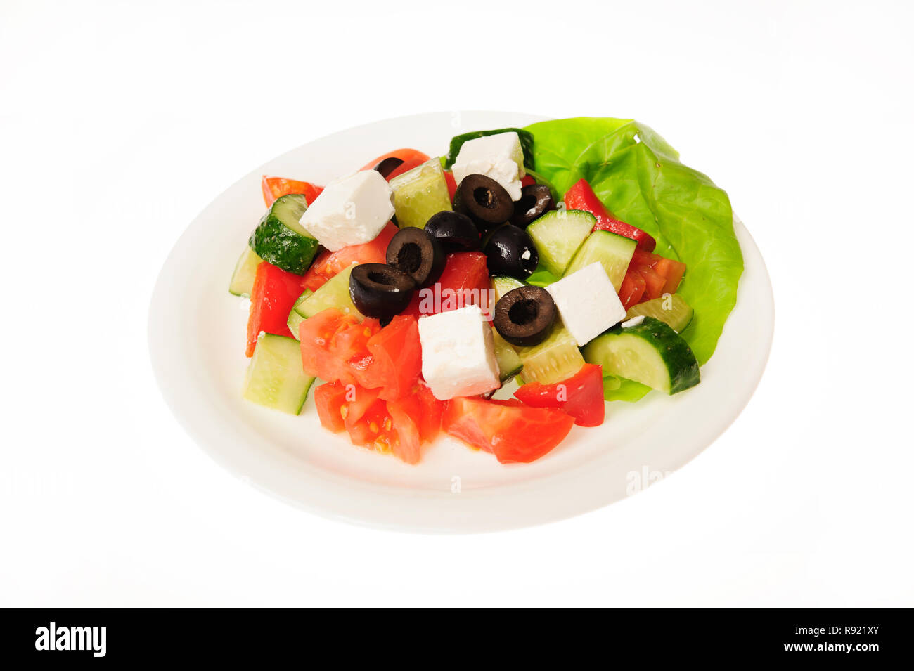 Studio shot of restaurant food, isolated on white background Stock ...