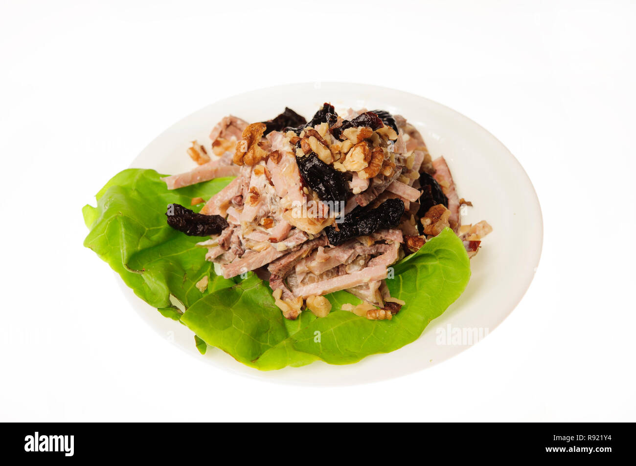 Studio shot of restaurant food, isolated on white background Stock ...