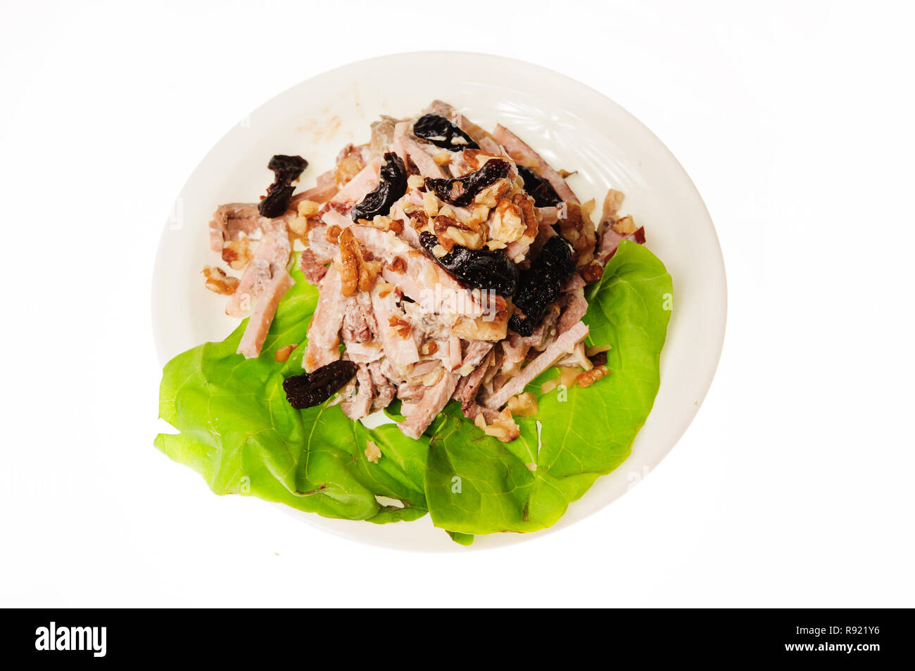Studio shot of restaurant food, isolated on white background Stock ...
