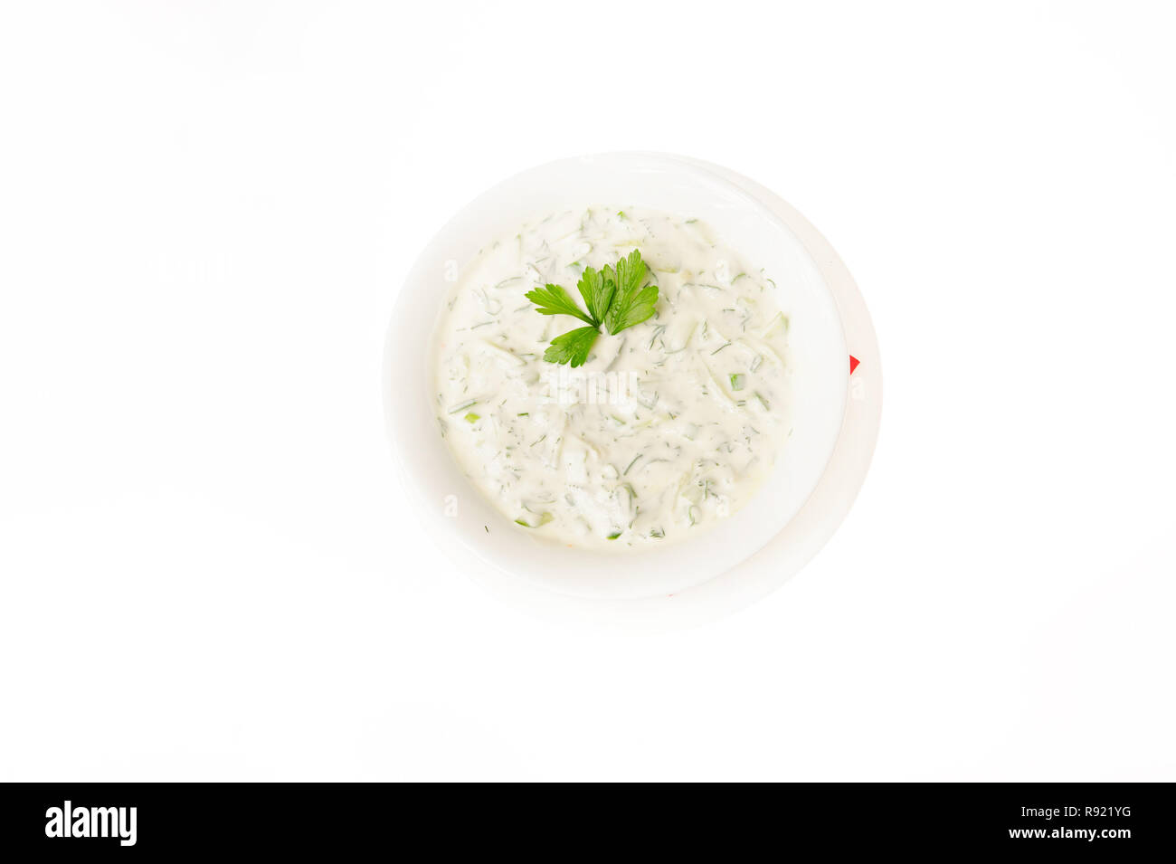 Studio shot of restaurant food, isolated on white background Stock ...