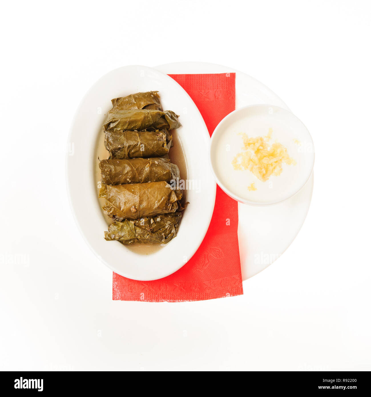 Studio shot of restaurant food, isolated on white background Stock ...