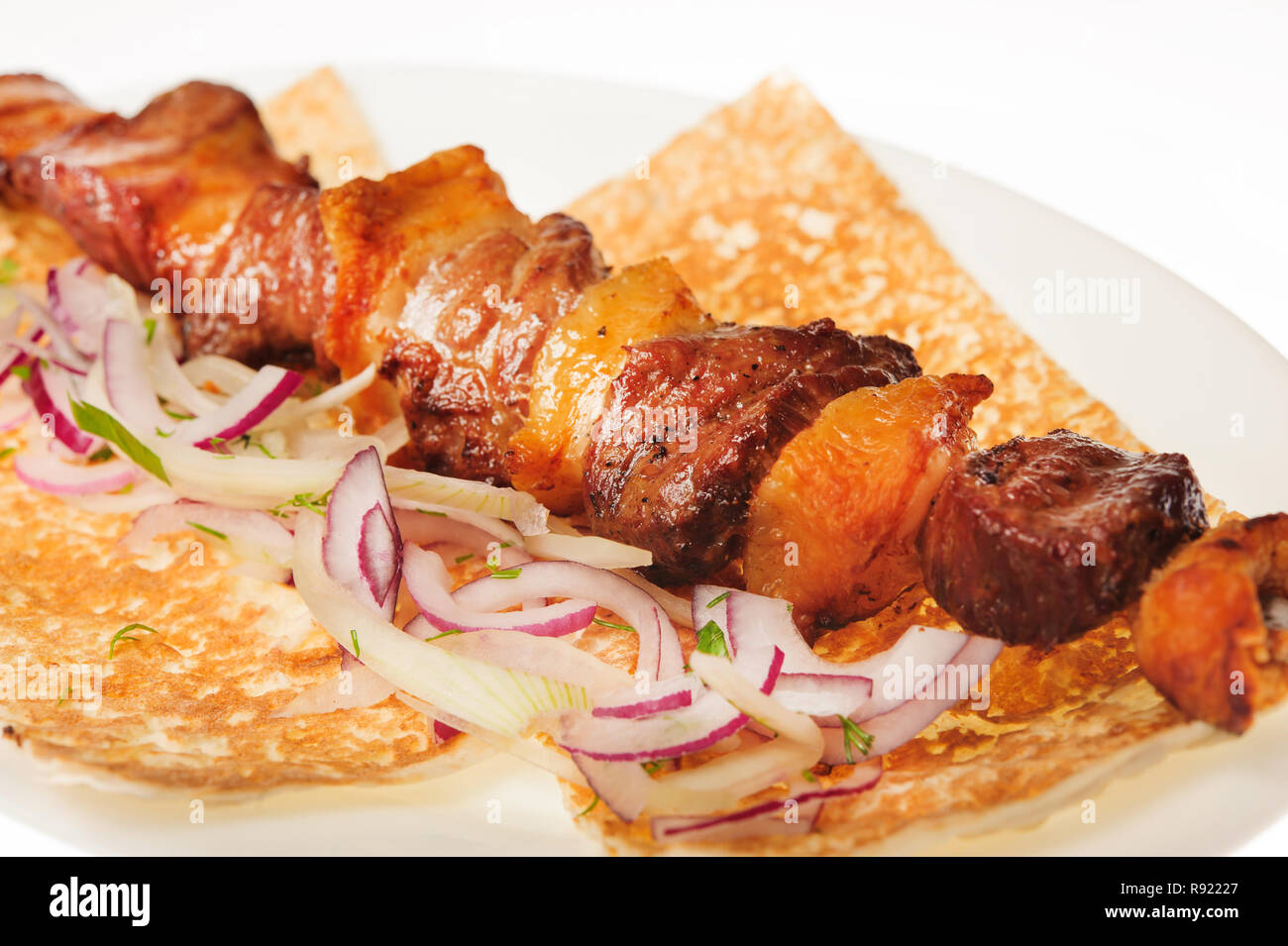 Close-up studio shot of restaurant food Stock Photo - Alamy