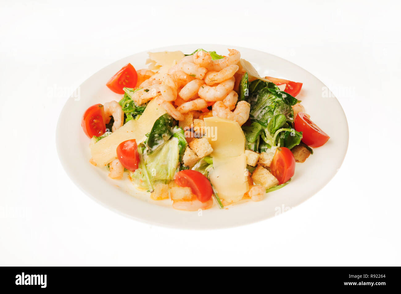 Studio shot of restaurant food, isolated on white background Stock ...