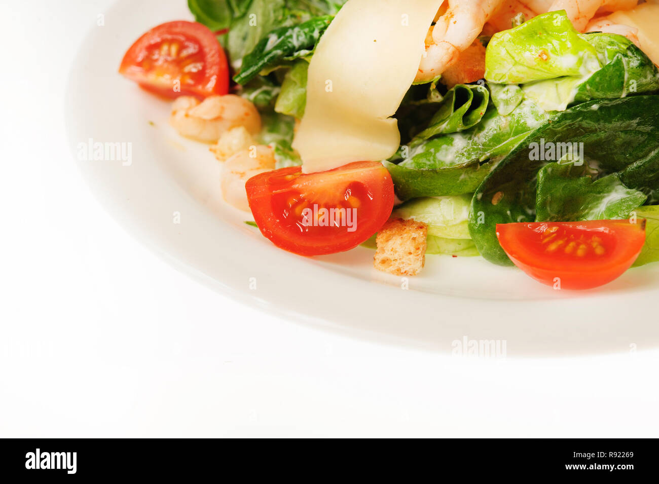 Studio shot of restaurant food, isolated on white background Stock ...