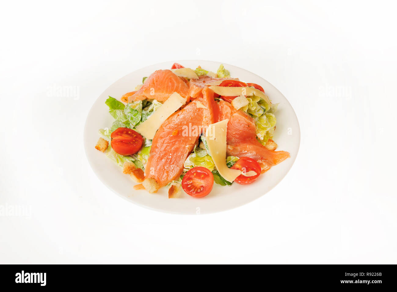 Studio shot of restaurant food, isolated on white background Stock ...