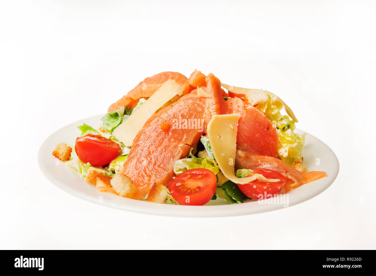 Studio shot of restaurant food, isolated on white background Stock ...