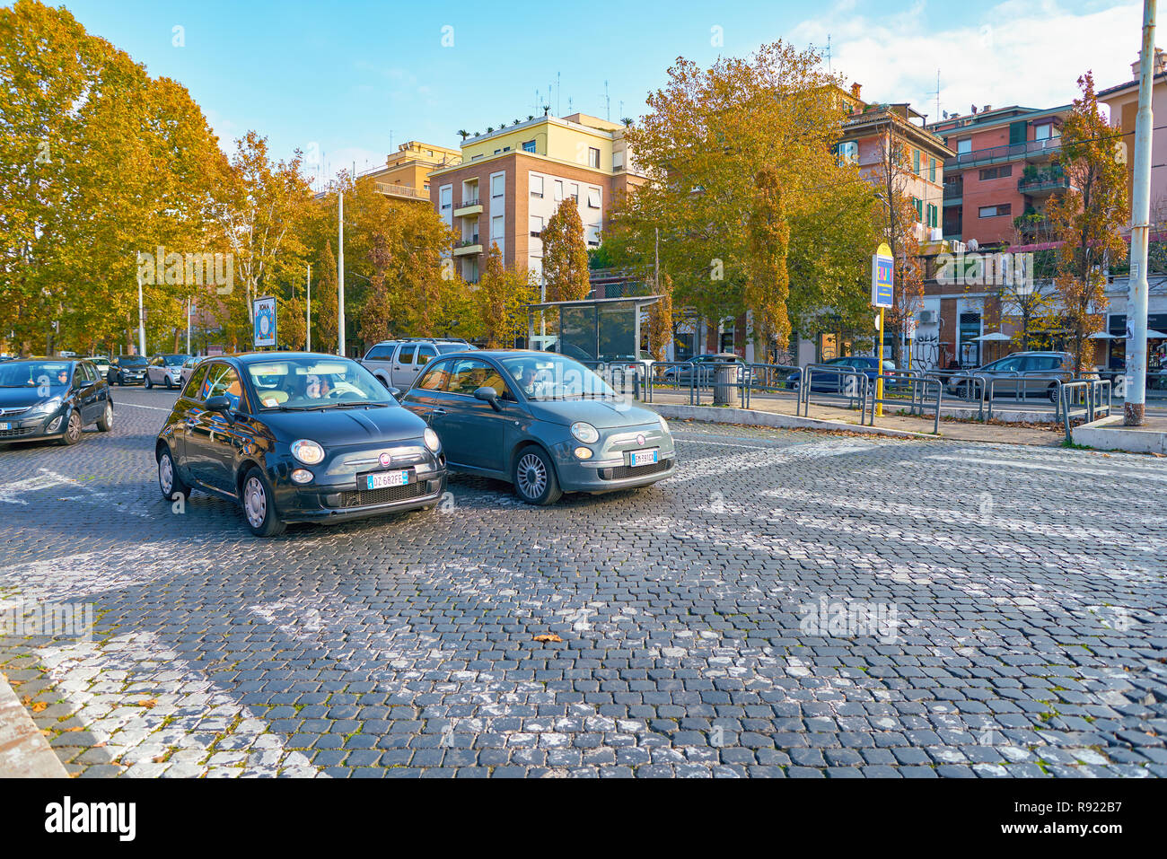 ROME, ITALY - CIRCA NOVEMBER, 2017: Rome urban landscape. Rome is the ...