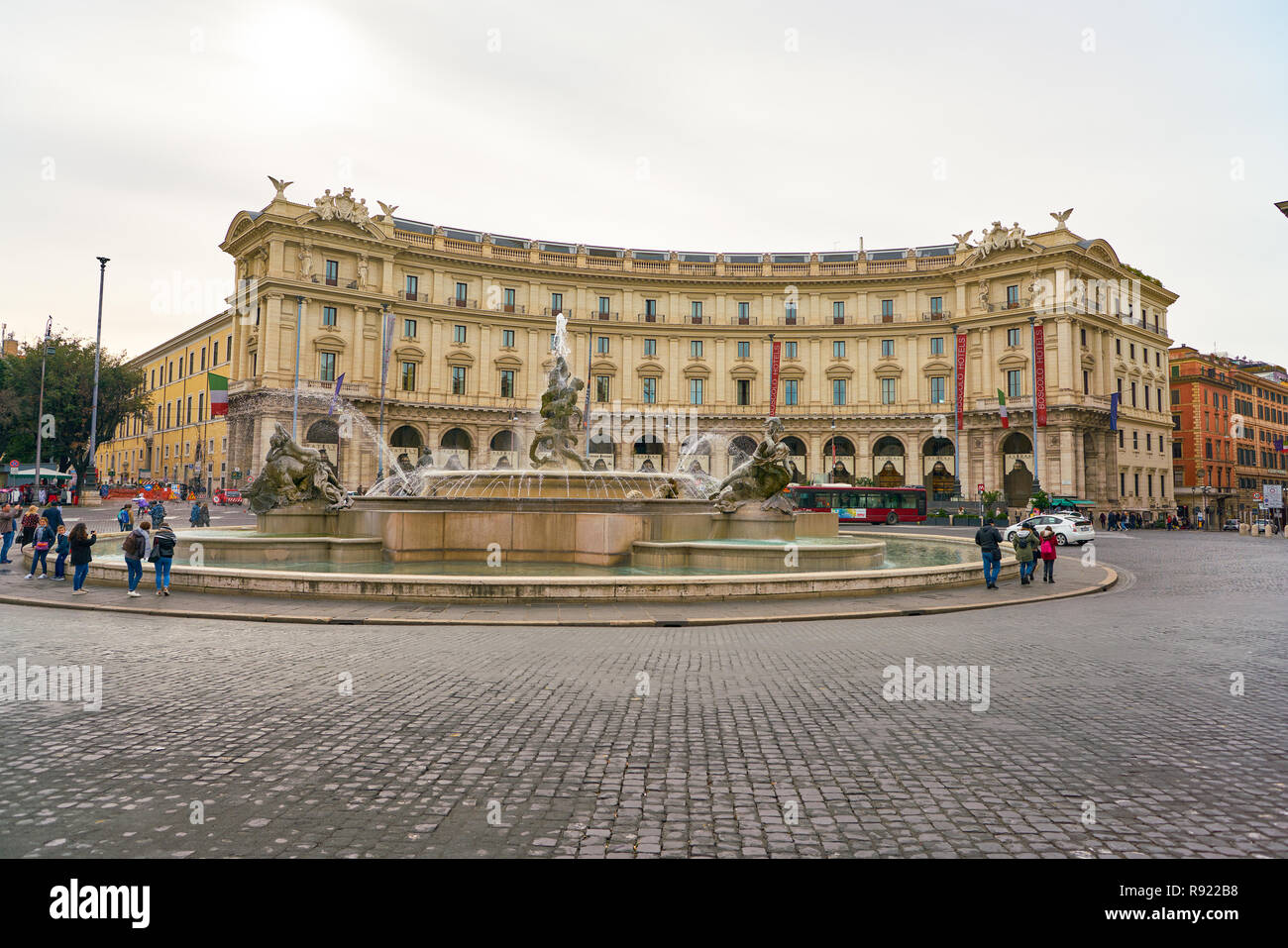ROME, ITALY - CIRCA NOVEMBER, 2017: Rome urban landscape. Rome is the ...