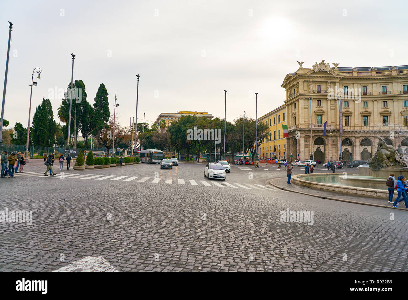 ROME, ITALY - CIRCA NOVEMBER, 2017: Rome urban landscape. Rome is the ...