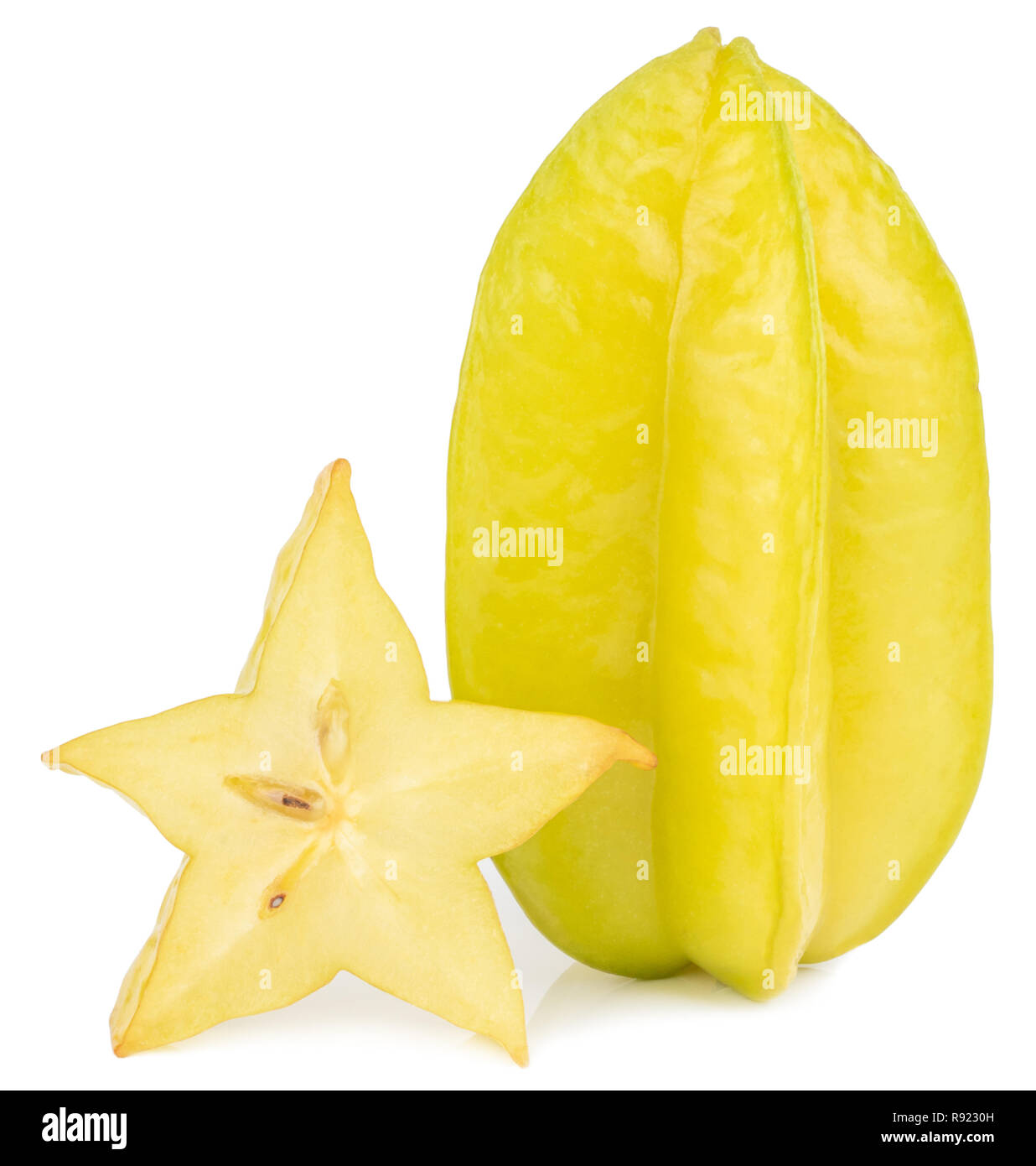 star fruit carambola or star apple ( starfruit ) isolated on white ...
