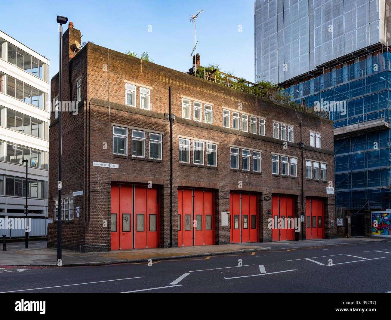 Commercial Road London FIre Brigade Station, built in 1929-32 and rare ...