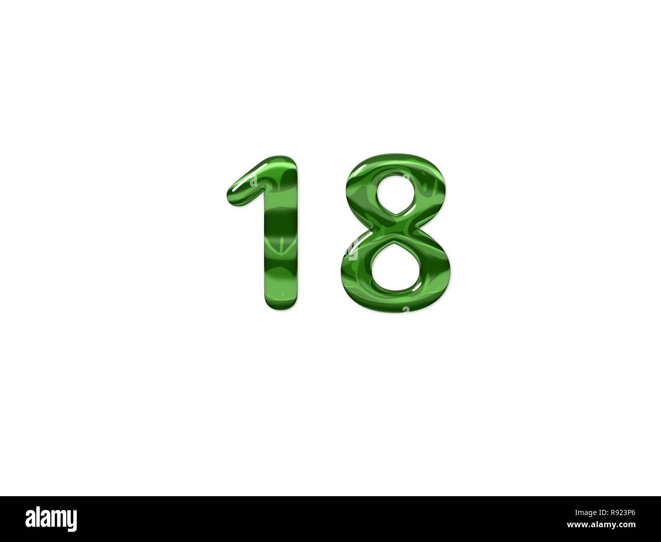 Number 18 Cut Out Stock Images & Pictures - Alamy