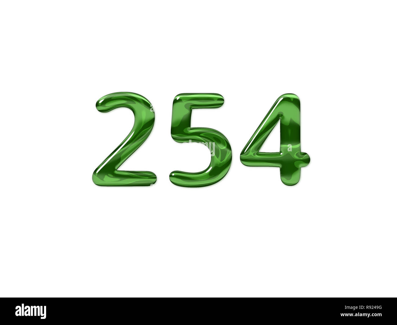 3d number 254 Cut Out Stock Images & Pictures - Alamy