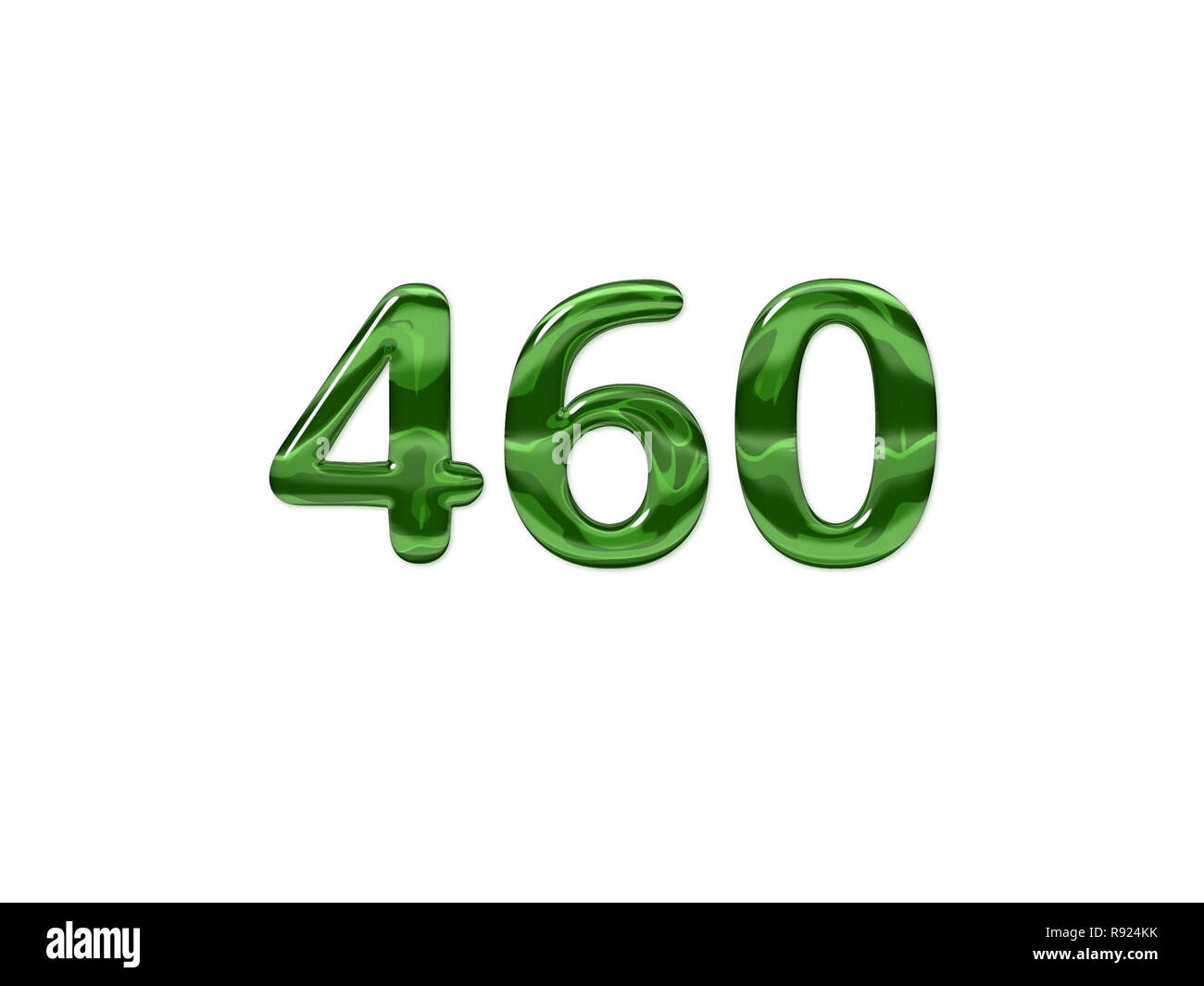 Green Number 460 isolated white background Stock Photo - Alamy