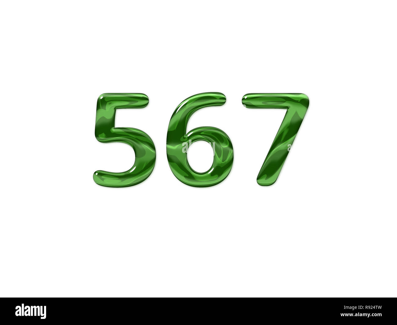Green Number 567 isolated white background Stock Photo - Alamy Green Number 567 isolated white background Stock Photo - Alamy