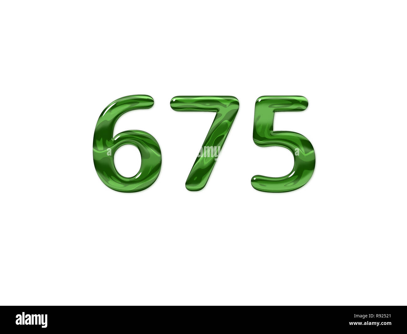 3d number 675 Cut Out Stock Images & Pictures - Alamy